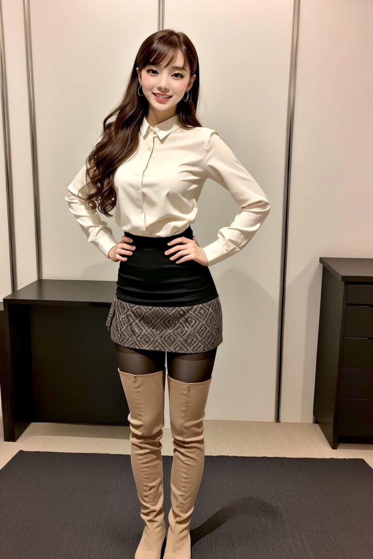 ロンブーツとパンストで出社するOL part1 | フェチのためのブログ