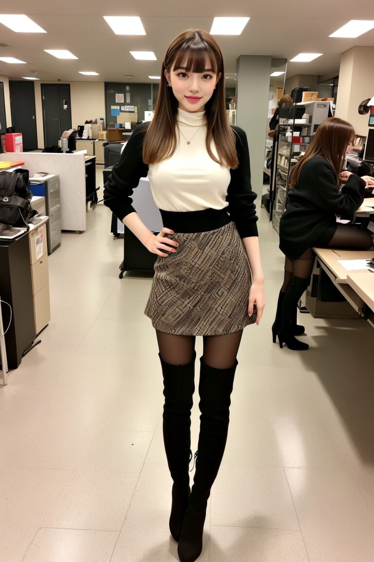 ロンブーツとパンストで出社するOL part2 | フェチのためのブログ